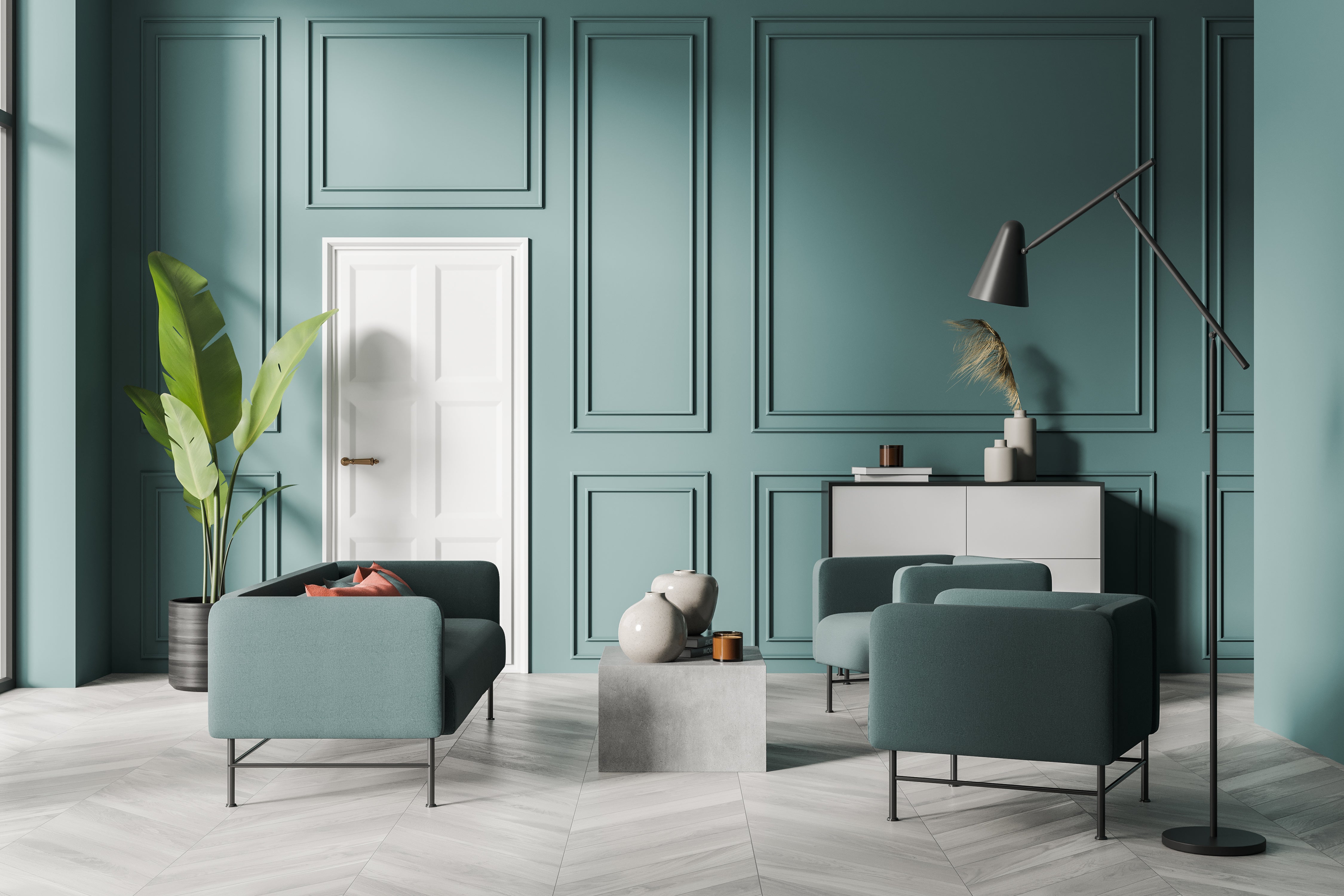 Quelques conseils pour la déco d’un salon au plancher gris – Tediber